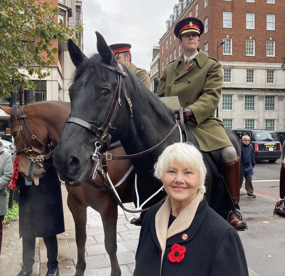 Cavalry horses, Jilly Cooper and actor representing Brooke attend ...