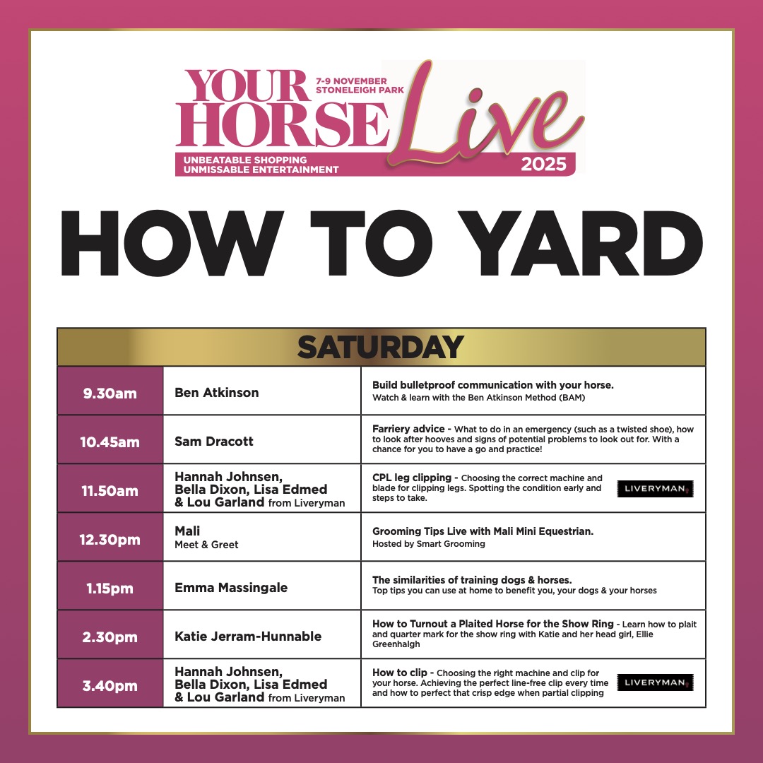 Your Horse Live Timetables - Your Horse